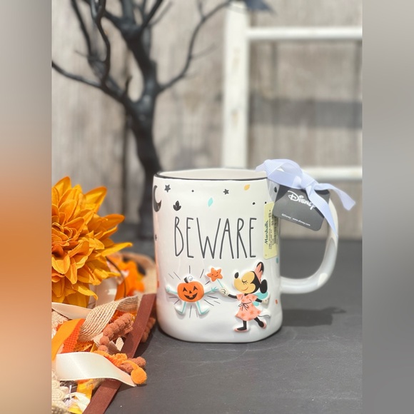 Disney | Holiday | Rae Dunn Disney Beware Halloween Mug With Minnie ...